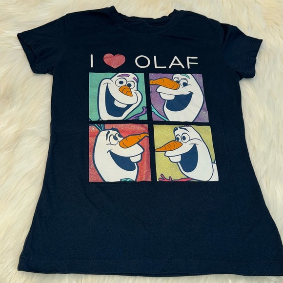Disney | Shirts & Tops | Disney Frozen Olof Navy Blue Shirt Size Xl ...